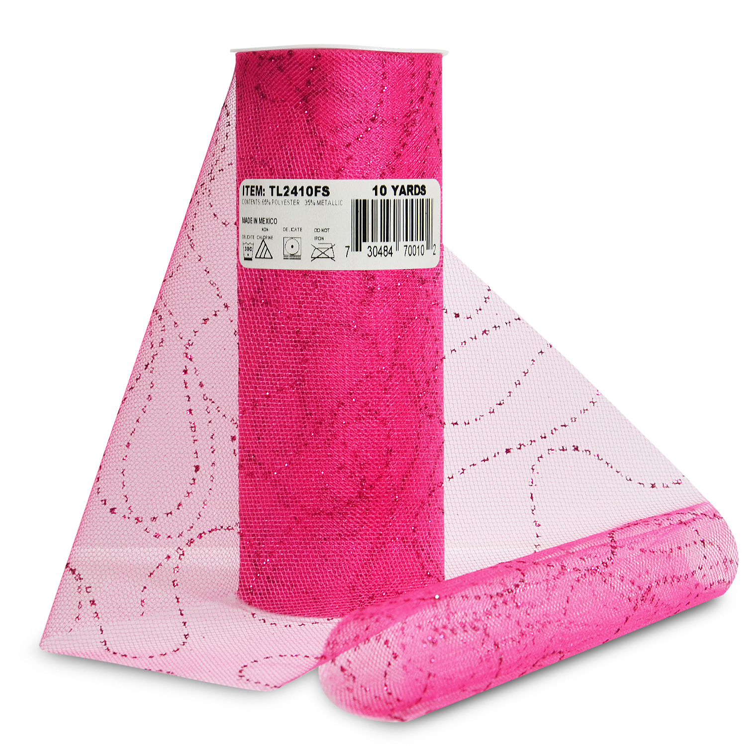 Premium Glitter Curves Tulle Spool of 6" X 10 Yards - Walmart.com