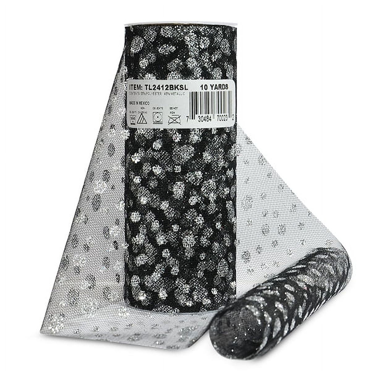 Expo Int'l Premium Glitter Dots Tulle Spool of 6" X 10 Yards - Walmart.com