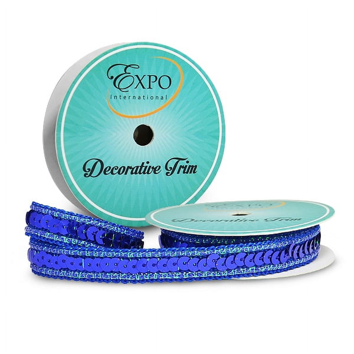 Expo Int'l Zali 3 Yard Sequin with Sparkle Edge Trim Spool - Walmart.com
