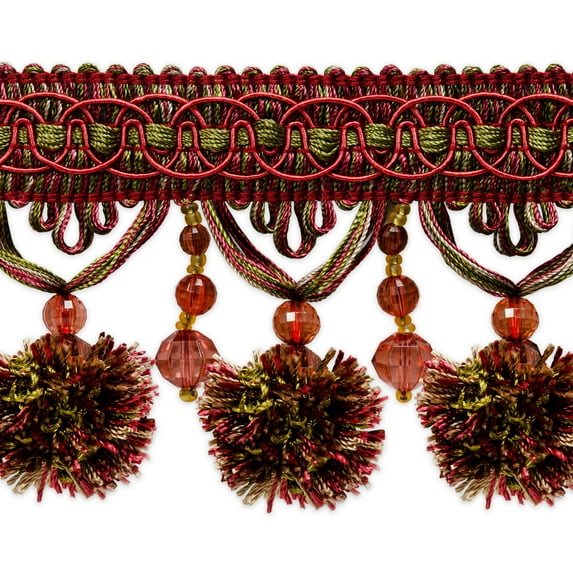 Expo Int'l Zoe Ball & Bead Tassel Fringe by the yard (Sold by the Yard ...