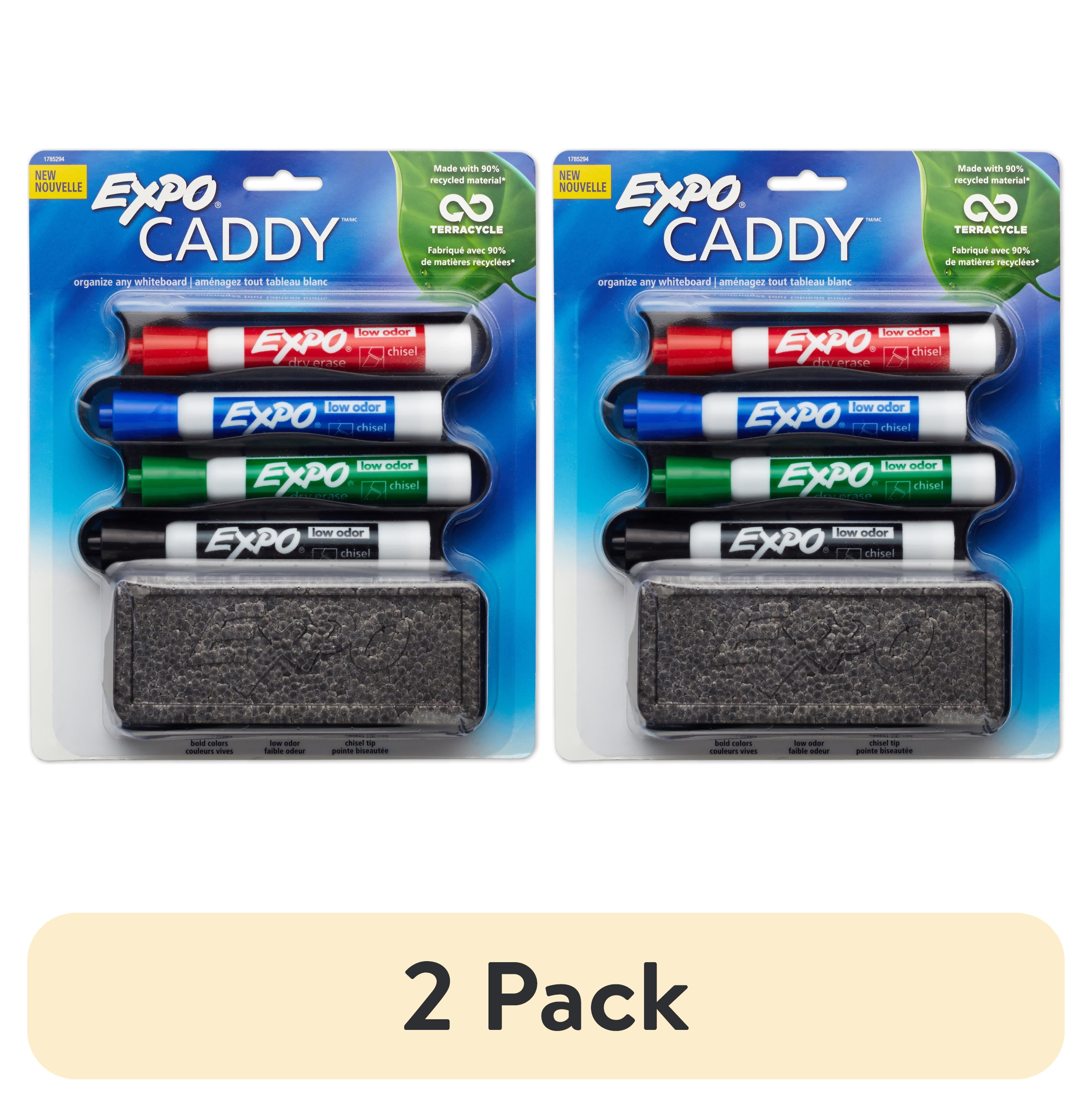(2 pack) EXPO Dry Erase Markers Kit, Includes Eraser, Mounting Strips ...