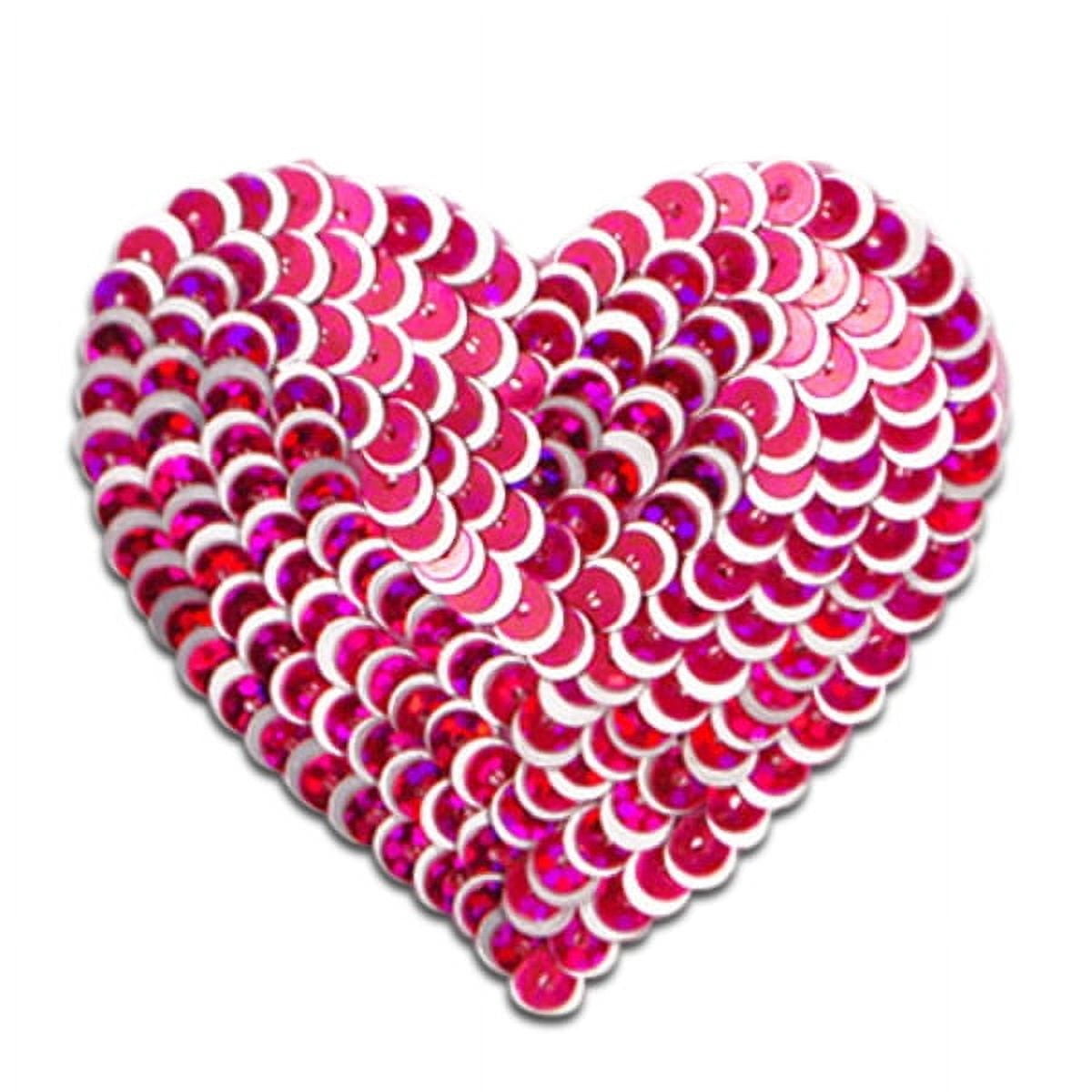 Pack of 2 Heart Starlight Sequin Applique - SM887FSM - Walmart.com