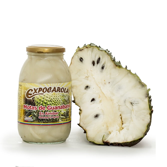 Expocarola Soursop in Syrup, Tropical Dessert, 790g Jar, Ready-to-Eat ...