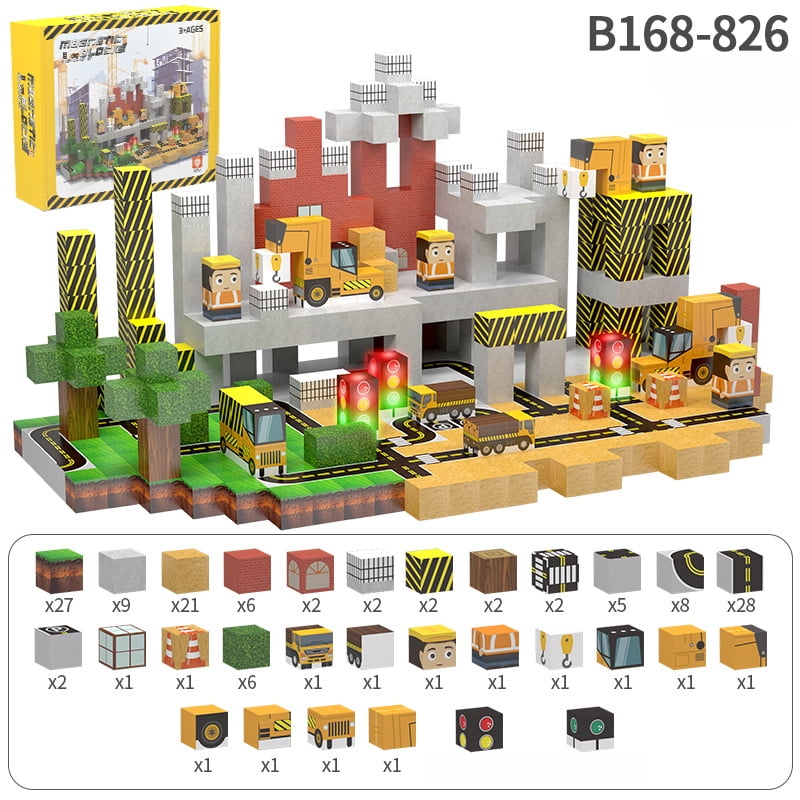 Export 2cm Magnetic Square DIY Assembling Building Blocks Toy Military ...