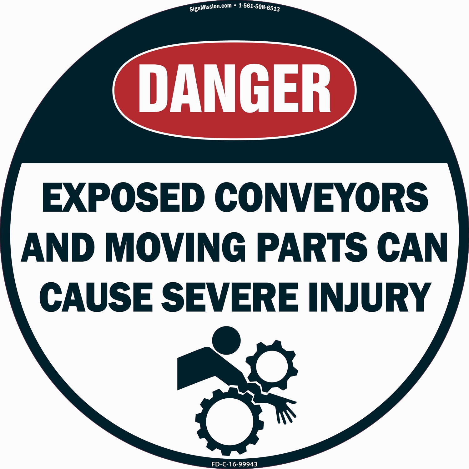 Exposed Conveyors And Moving Parts Can Cause Severe Injury Non-Slip ...