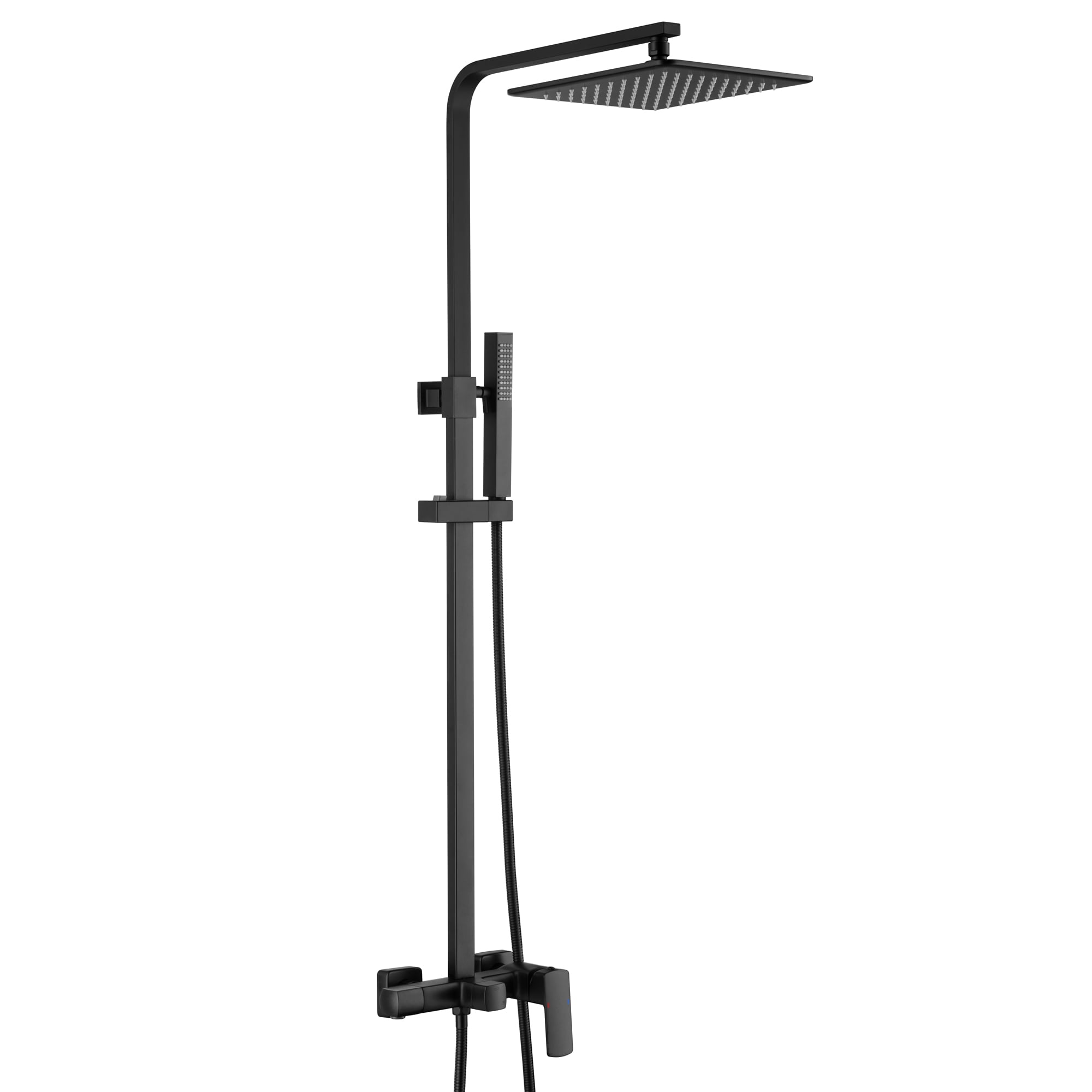 Exposed Pipe Shower System Set Combo, 3-Functional Exposed Shower ...