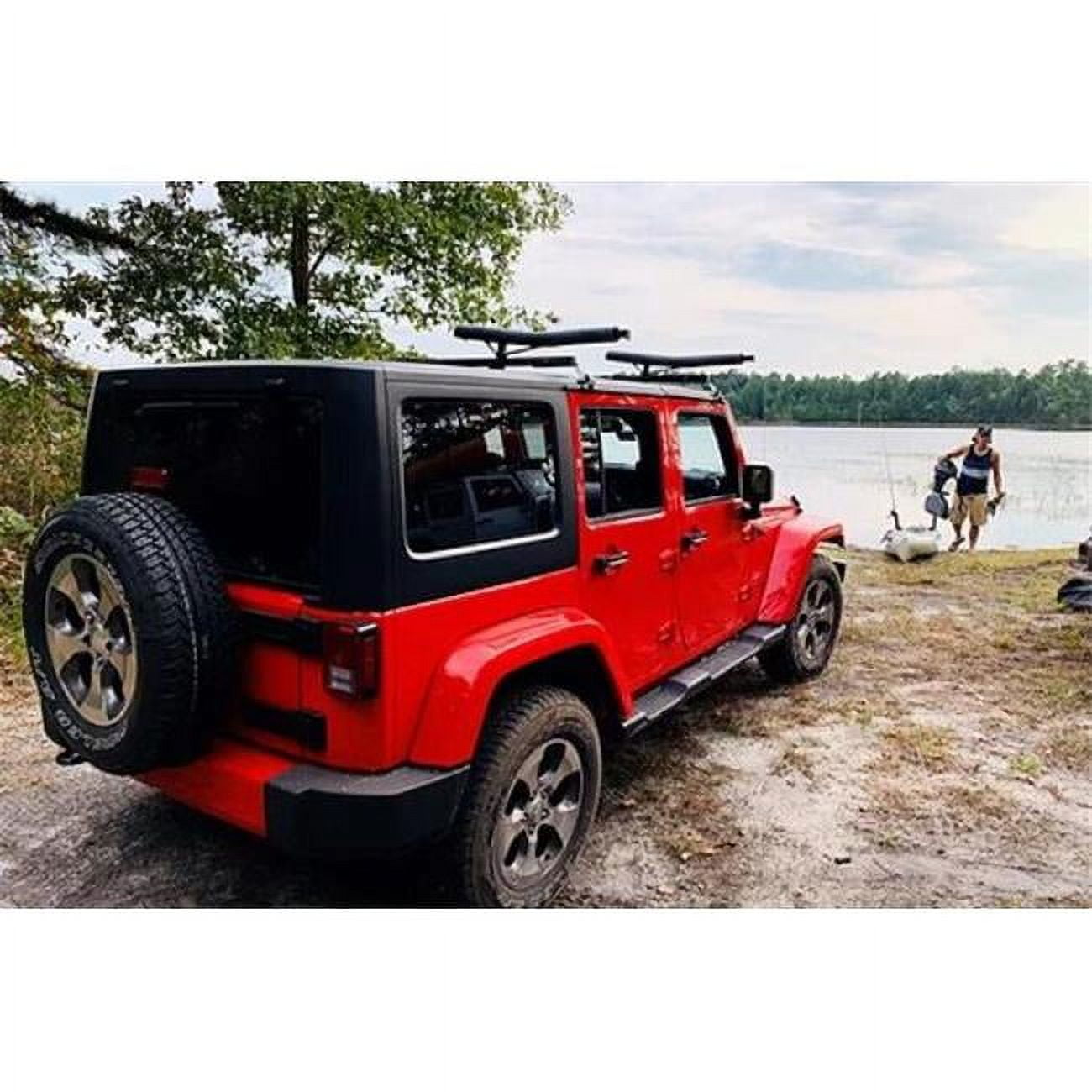 Exposed Rack 8009705BK Click in Roof Racks Hardtop for 2007-2018 Jeep ...