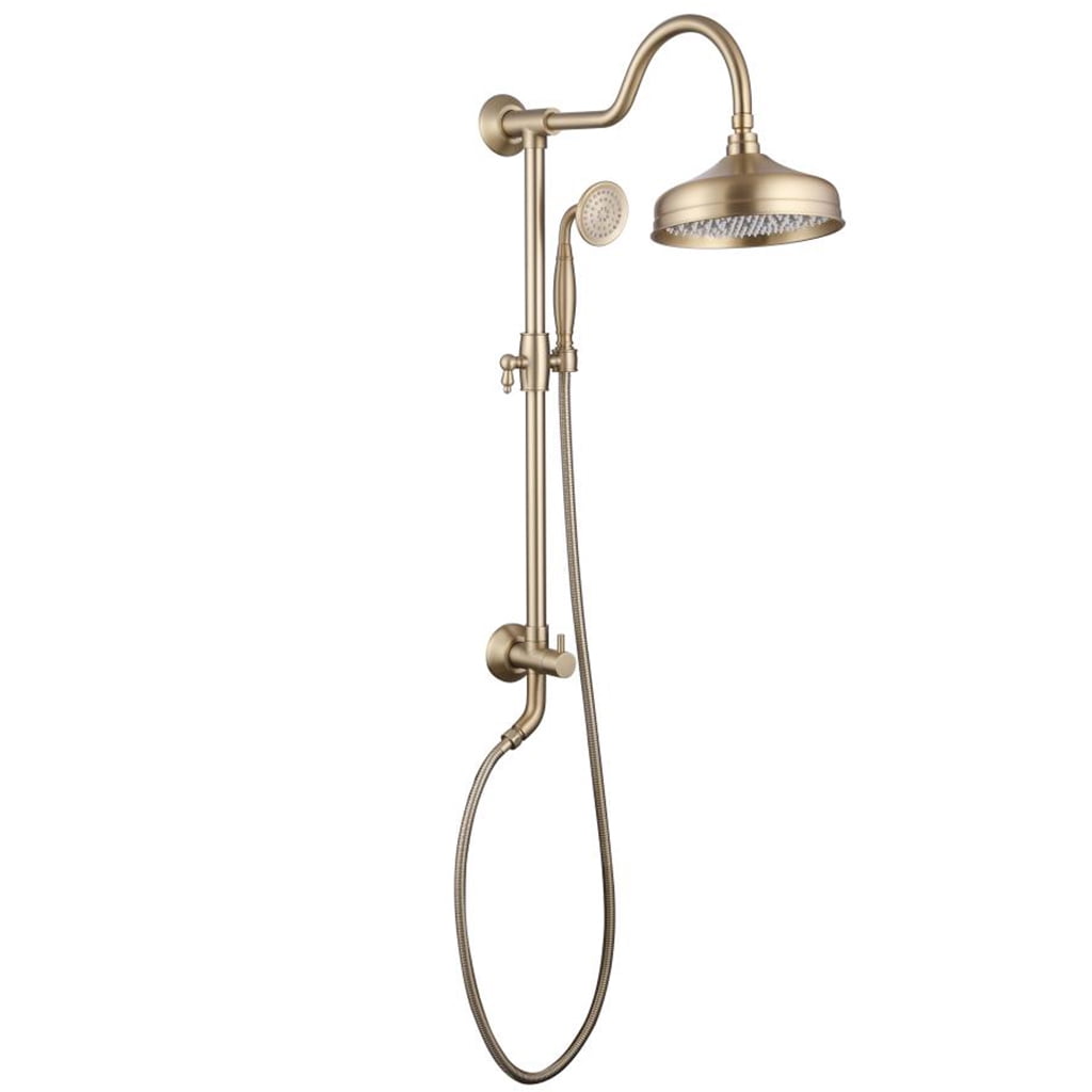 Exposed Shower Combo Set, Complete Shower System with Rough in-Valve ...