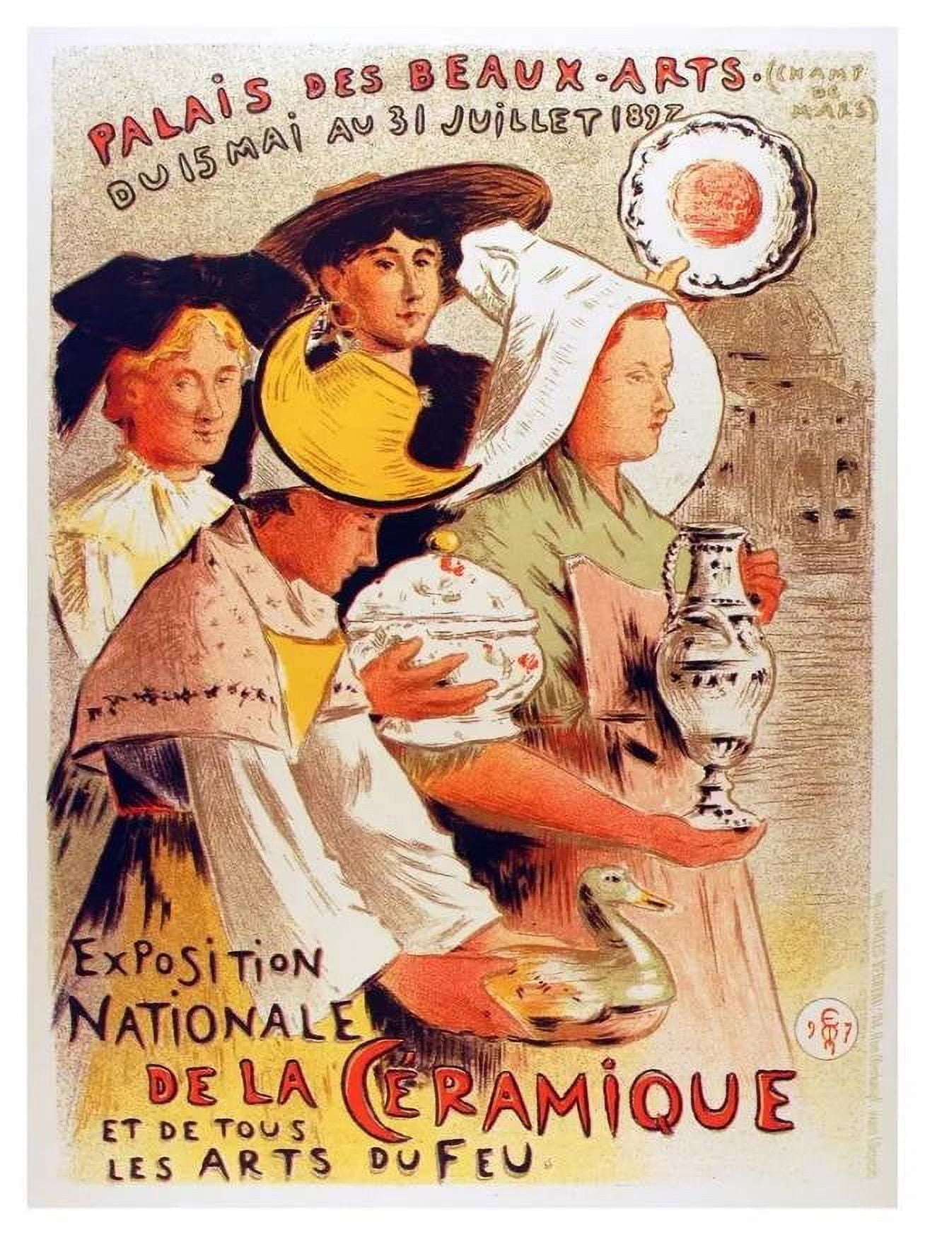 Exposition nationale de la ceramique Decor Poster.Graphic Interior ...