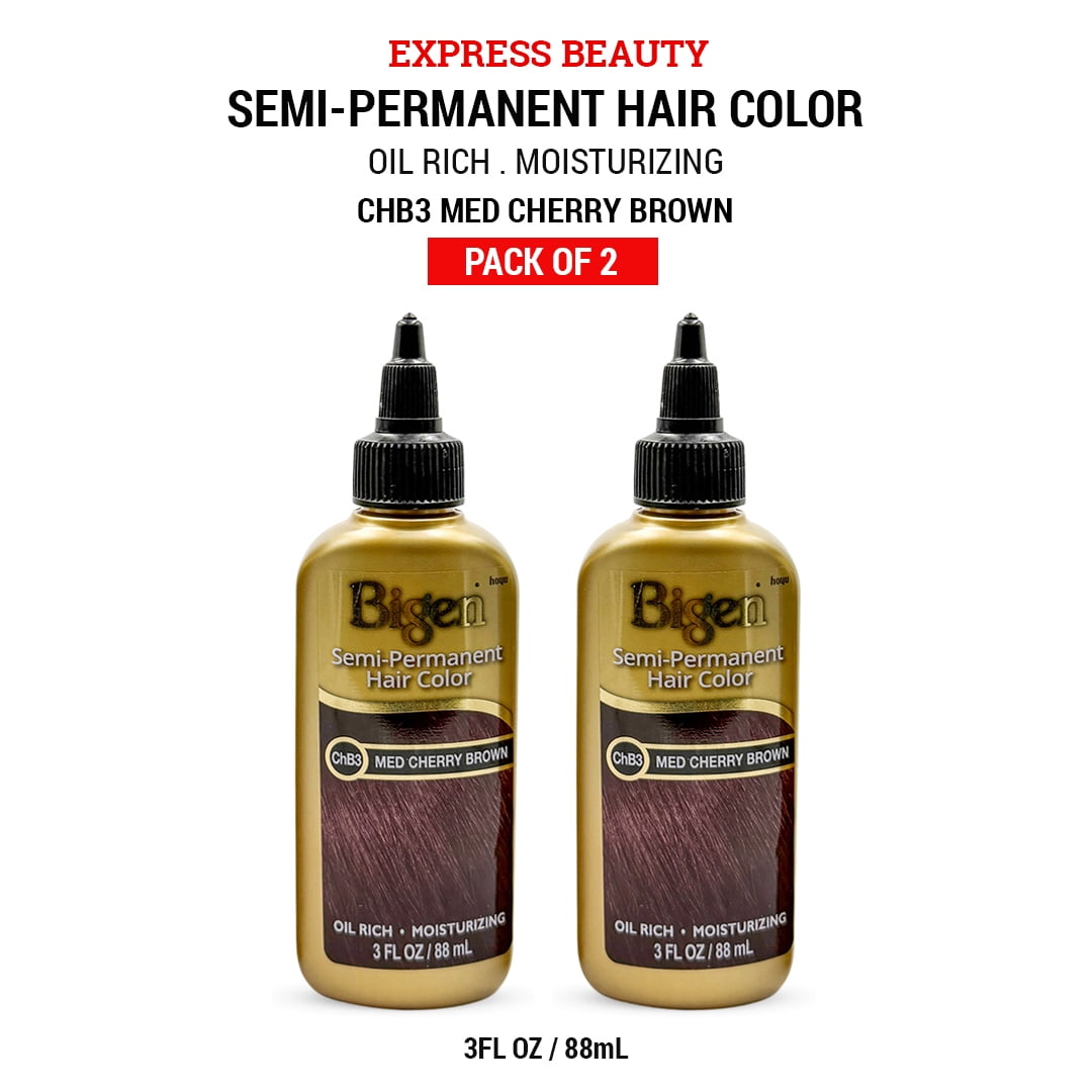 Express Beauty Hair Color Bigen Semi-Permanent Hair Color with Oil-Rich ...