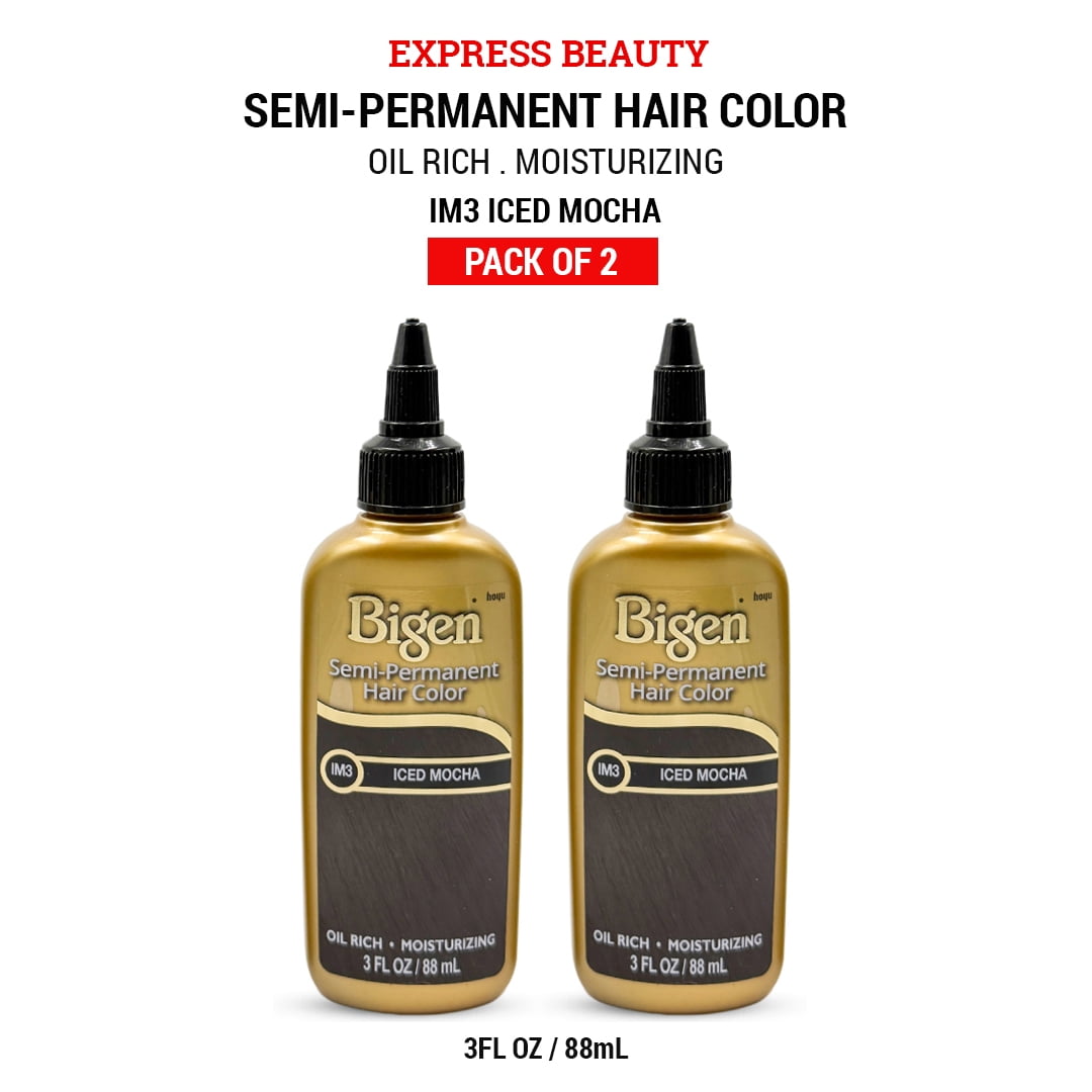 Express Beauty Hair Color Bigen Semi-Permanent Hair Color with Oil-Rich ...