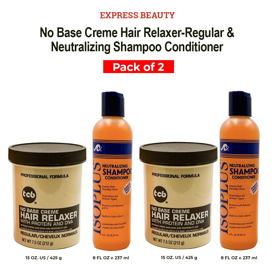 Express Beauty Hair Relaxer TCB No Base Creme Hair Relaxer (Regular) 7. ...