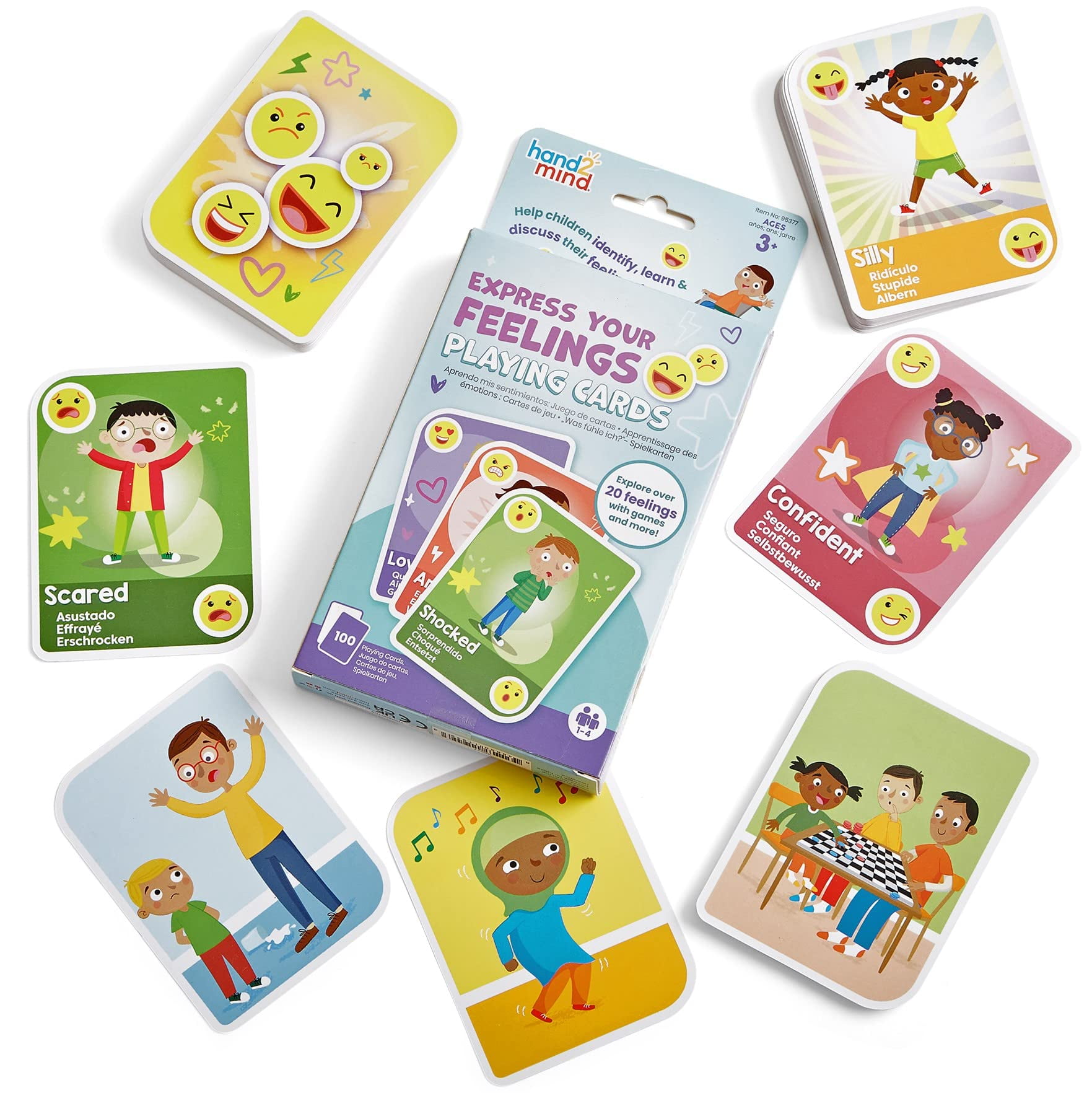 Express Your Feelings Playing Cards, Emotions Cards, Flash Cards For ...
