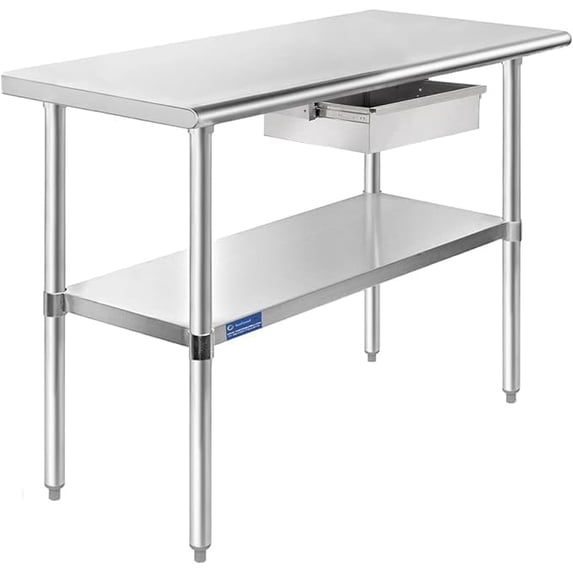 Express KitchQuip 430 Stainless Steel Work Table with Drawer ...