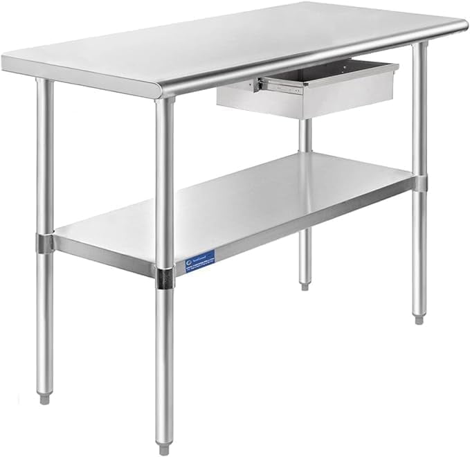 Express KitchQuip 430 Stainless Steel Work Table with Drawer ...