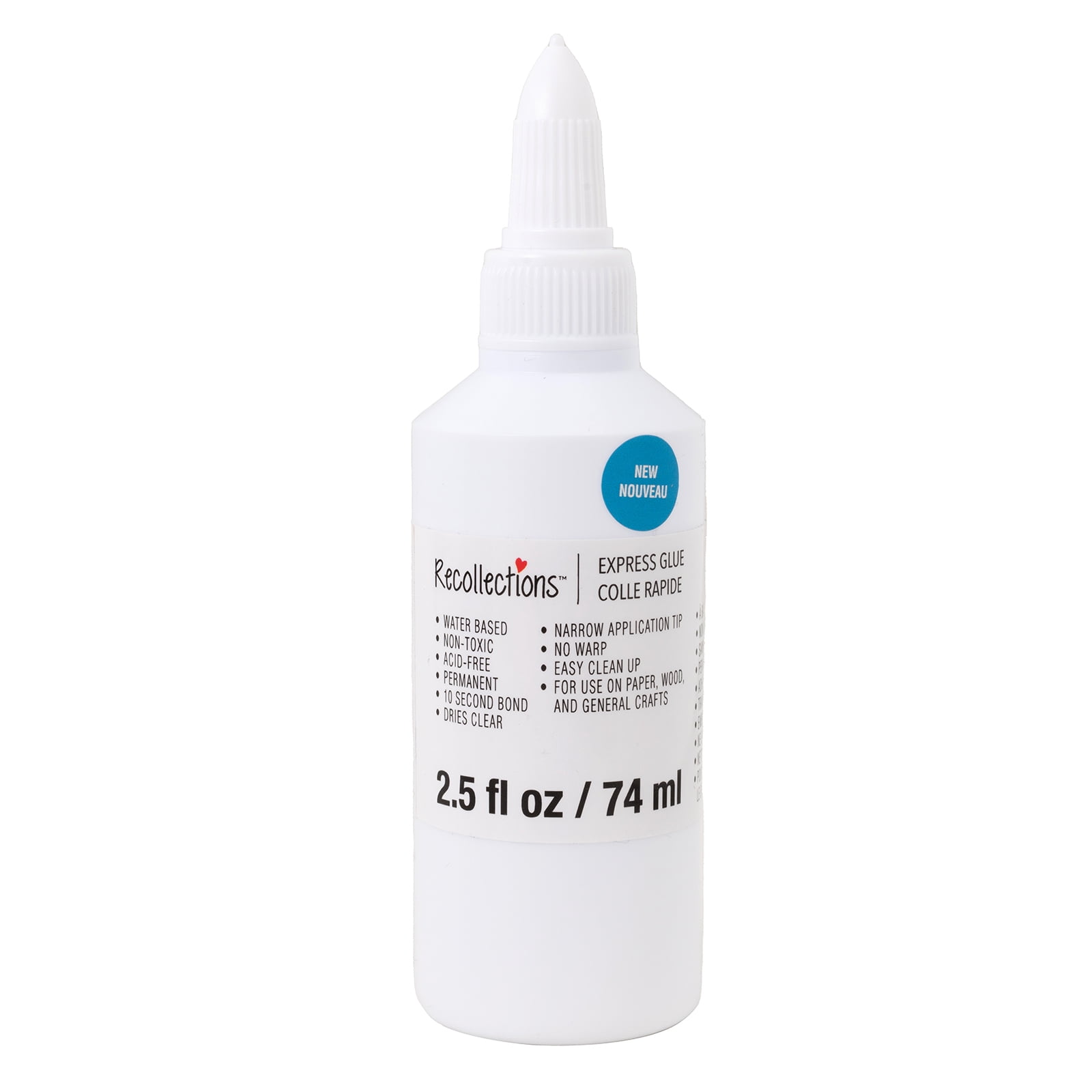 Express Liquid Glue by Recollections - 2.5 fl oz Fast-Drying Clear ...