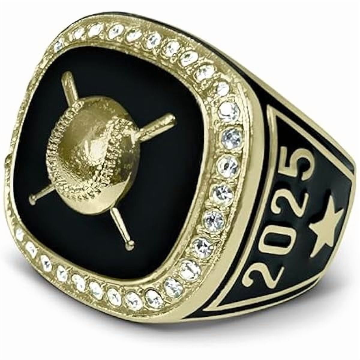 Express Medals 2025 Champion Baseball Trophy Ring in Sizes 6 to 11 with ...