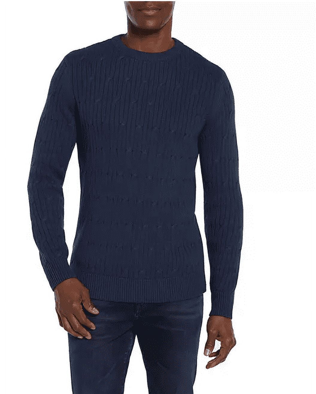 Express Men's Cable Knit Sweater Pageant Blue Medium - Walmart.com