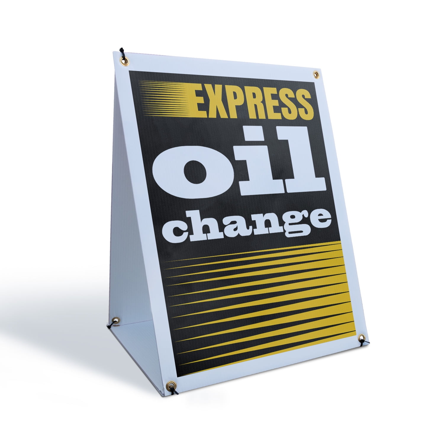 Express Oil Change Sidewalk Sign 18 Inch x 24 Inch A-Frame Images On ...
