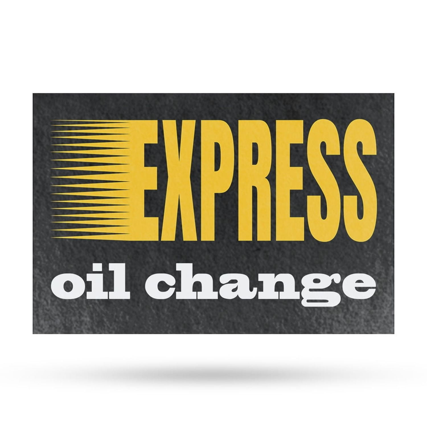 Express Oil Change Vinyl Decal 24 Inch x 36 Inch Weatherproof Heavy ...