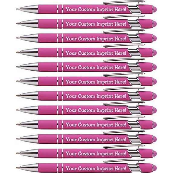 Express Pencils Premium Custom Pens w/Stylus | Soft-Touch Metal ...