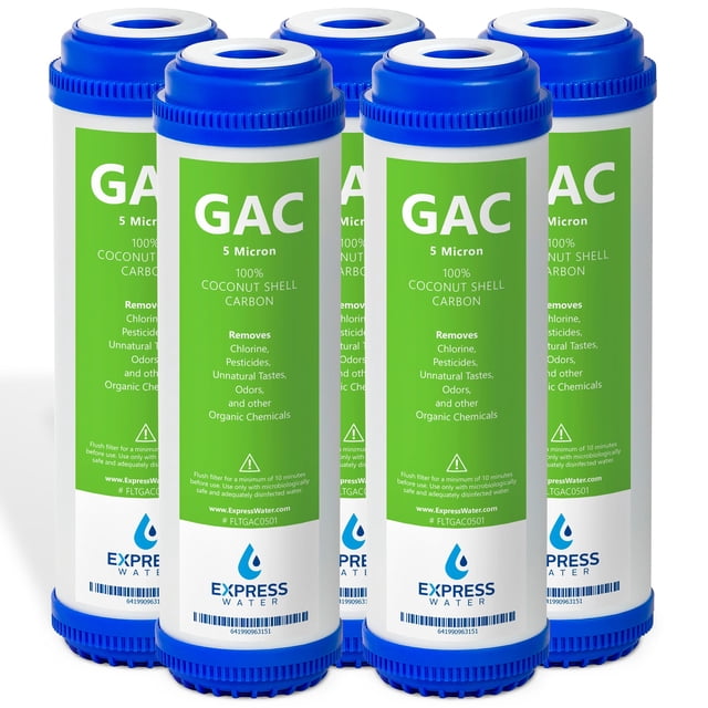 Express Water – 5 Pack Granular Activated Carbon GAC Water Filter ...