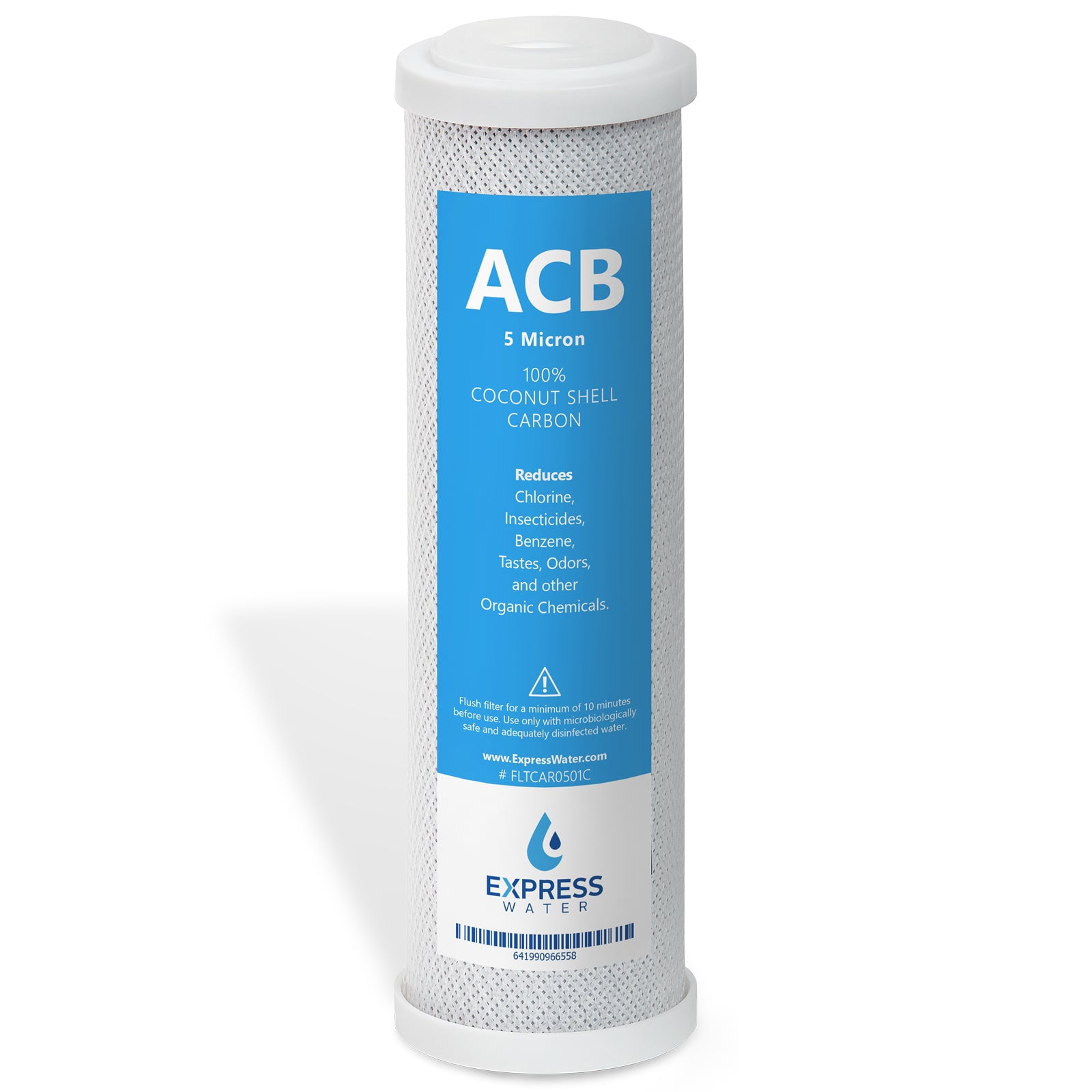 Express Water – Activated Carbon Block ACB Water Filter Replacement – 5 ...