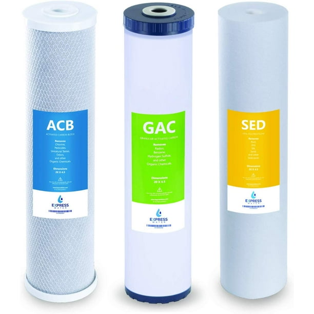 Express Water – Whole House Water Filter Set – 3 Stage Water Filtration ...
