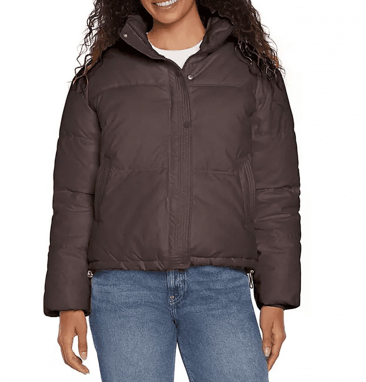 Express Women's Puffer Jacket (Brown, Large) - Walmart.com