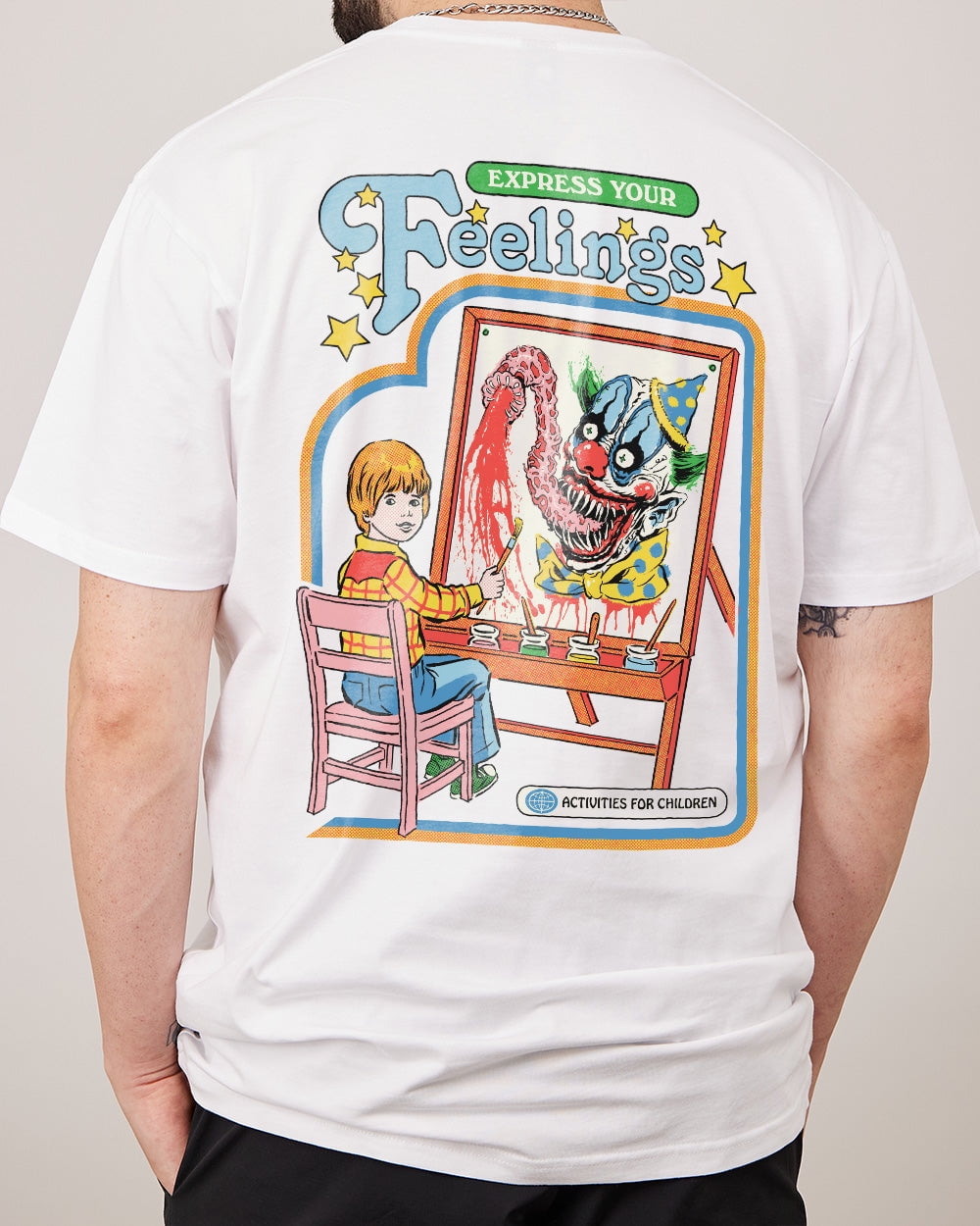 Express Your Feelings Front and Back T-Shirt Australia Online colour ...