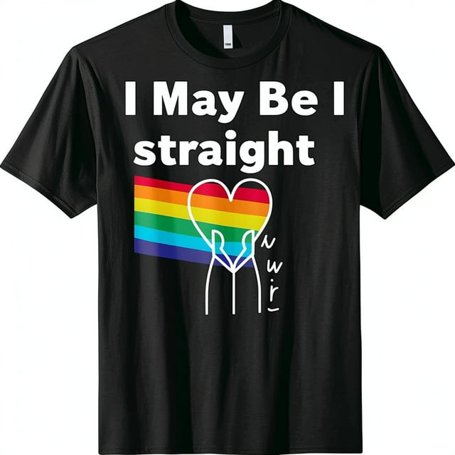 Express Your Pride with this Unique Black TShirt Featuring Rainbow ...