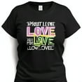 Express Your Style with Love Self Expression Black T-Shirt Modern Chest ...