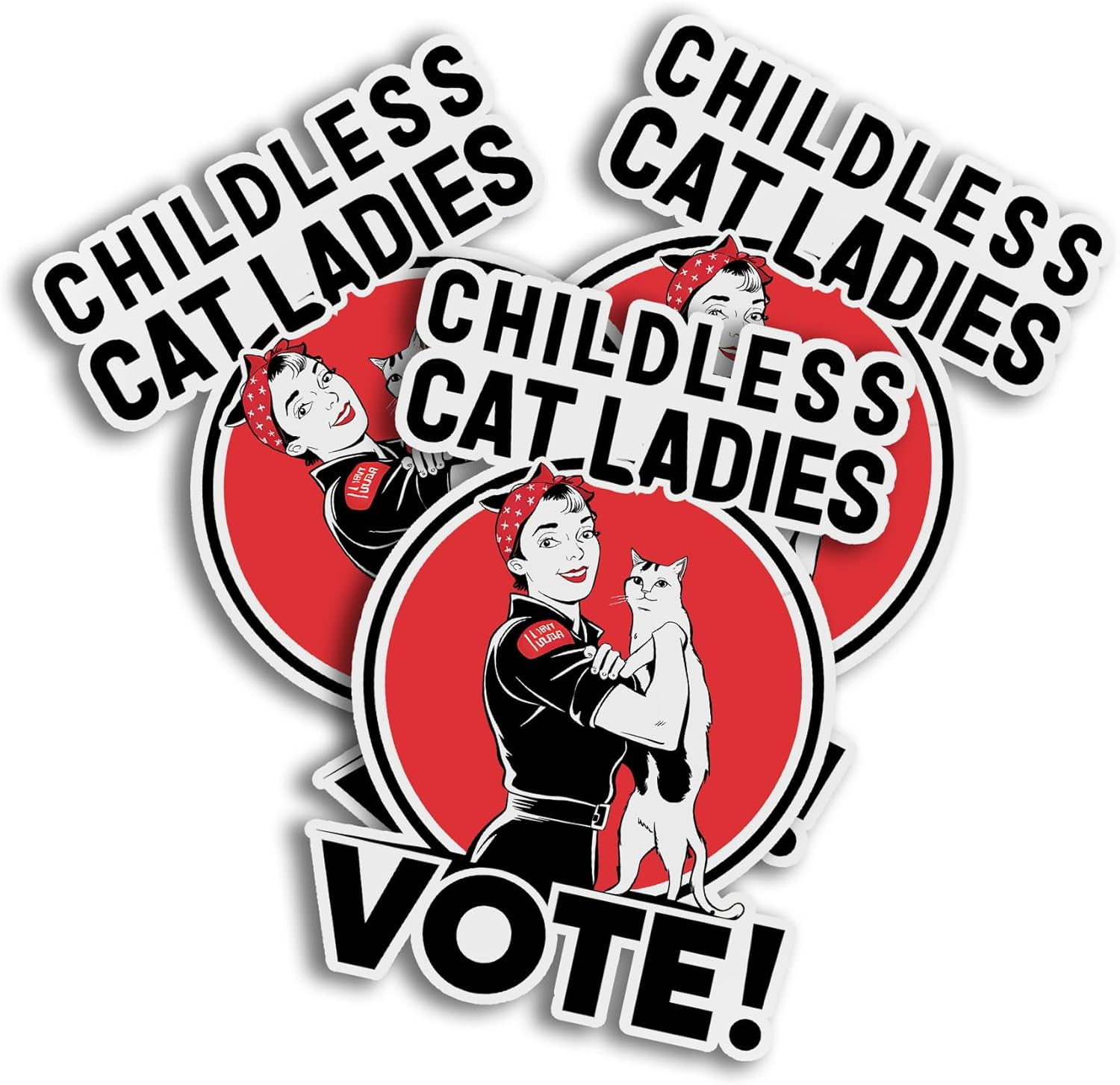 Express Yourself with Childless Cat Ladies Vote Cute Kitten and ...