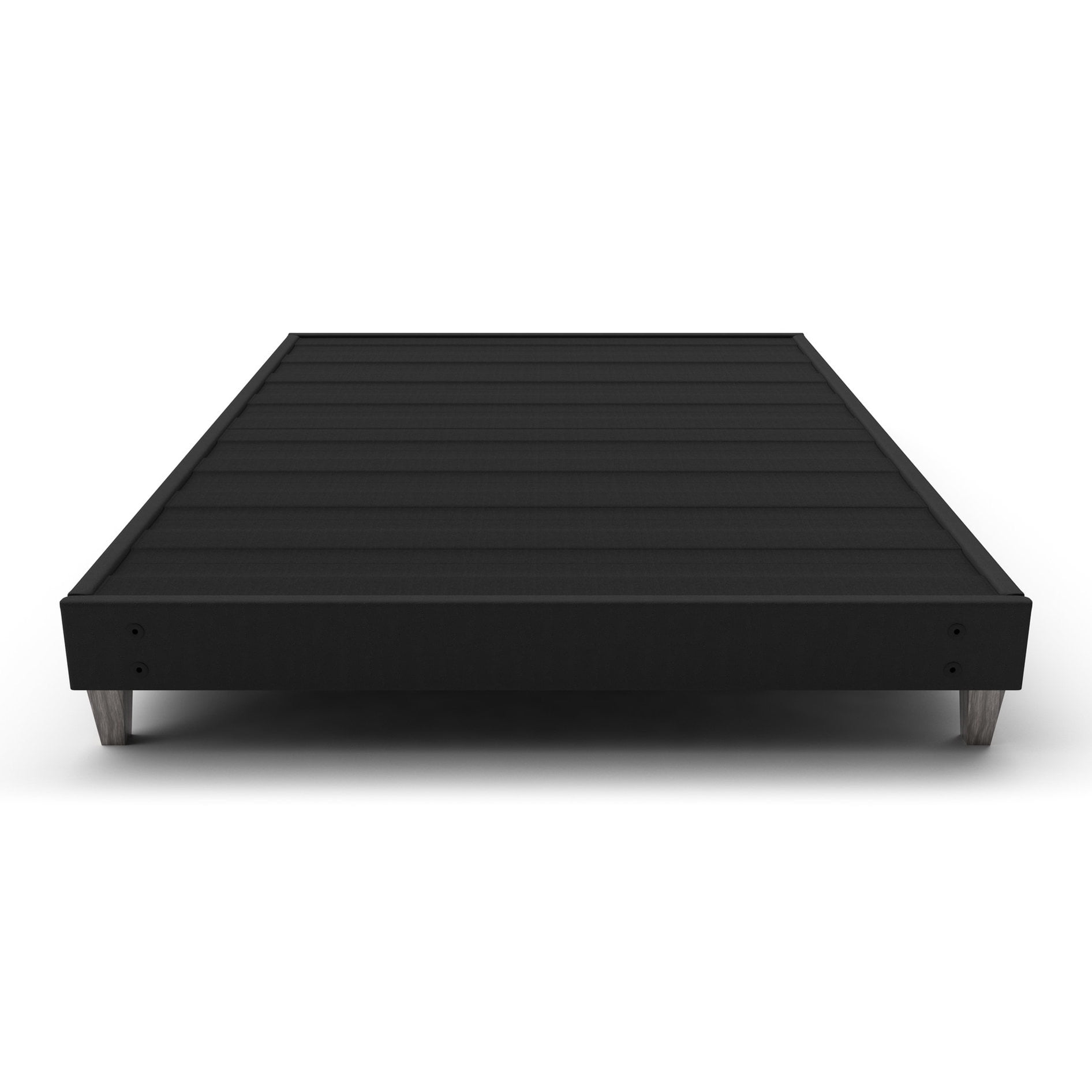 Express full bed frame foundation covered in fabric dark grey no tools ...