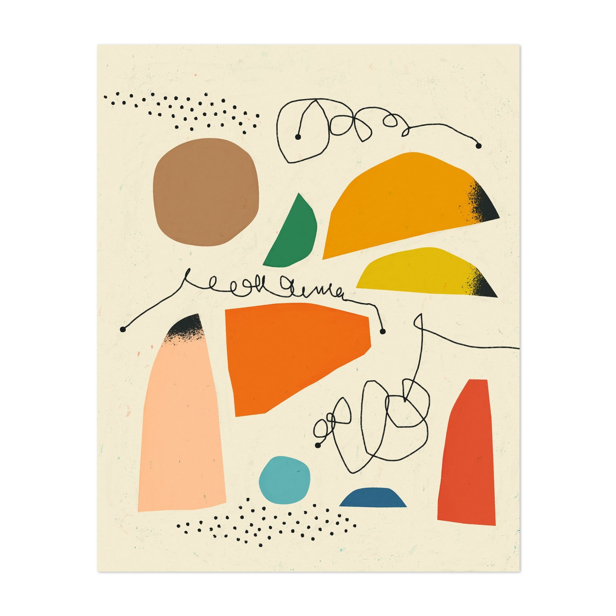 Expression (5) - Painting Abstract Geometric Modern Art Minimalist Mid ...