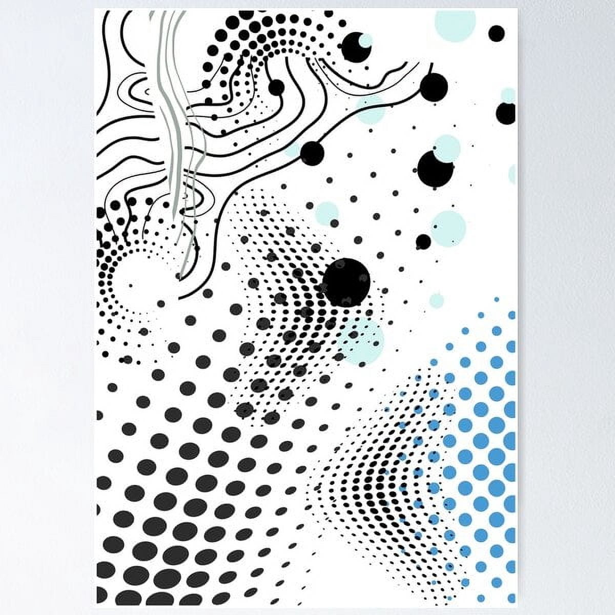Expression Noted With Dots Poster Wall Art, Modern Wall Decor For ...
