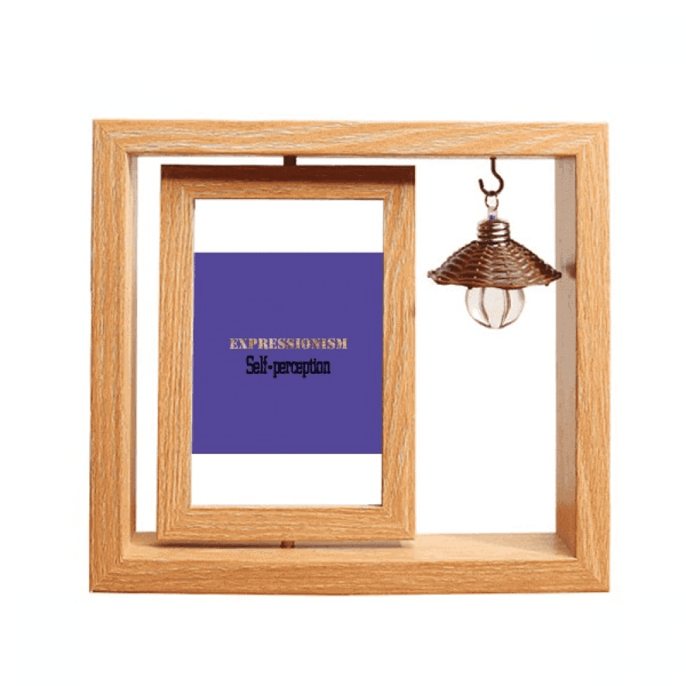 Expressionism Innovation Art Wooden Rotating Picture Photo Frame 4x6 ...