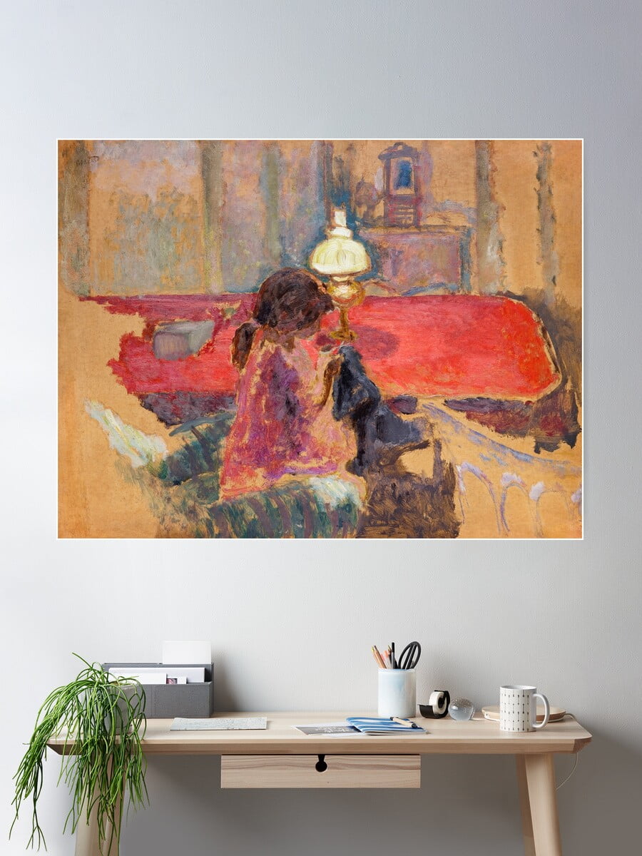 Expressionism Painting Woman With A Lamp (1909) By Pierre Bonnard ...