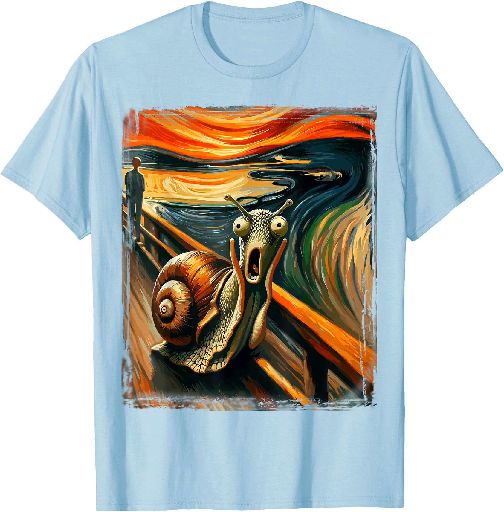 Expressionist Famous Artwork Snail Lovers Artistic Softstyle Unisex T ...