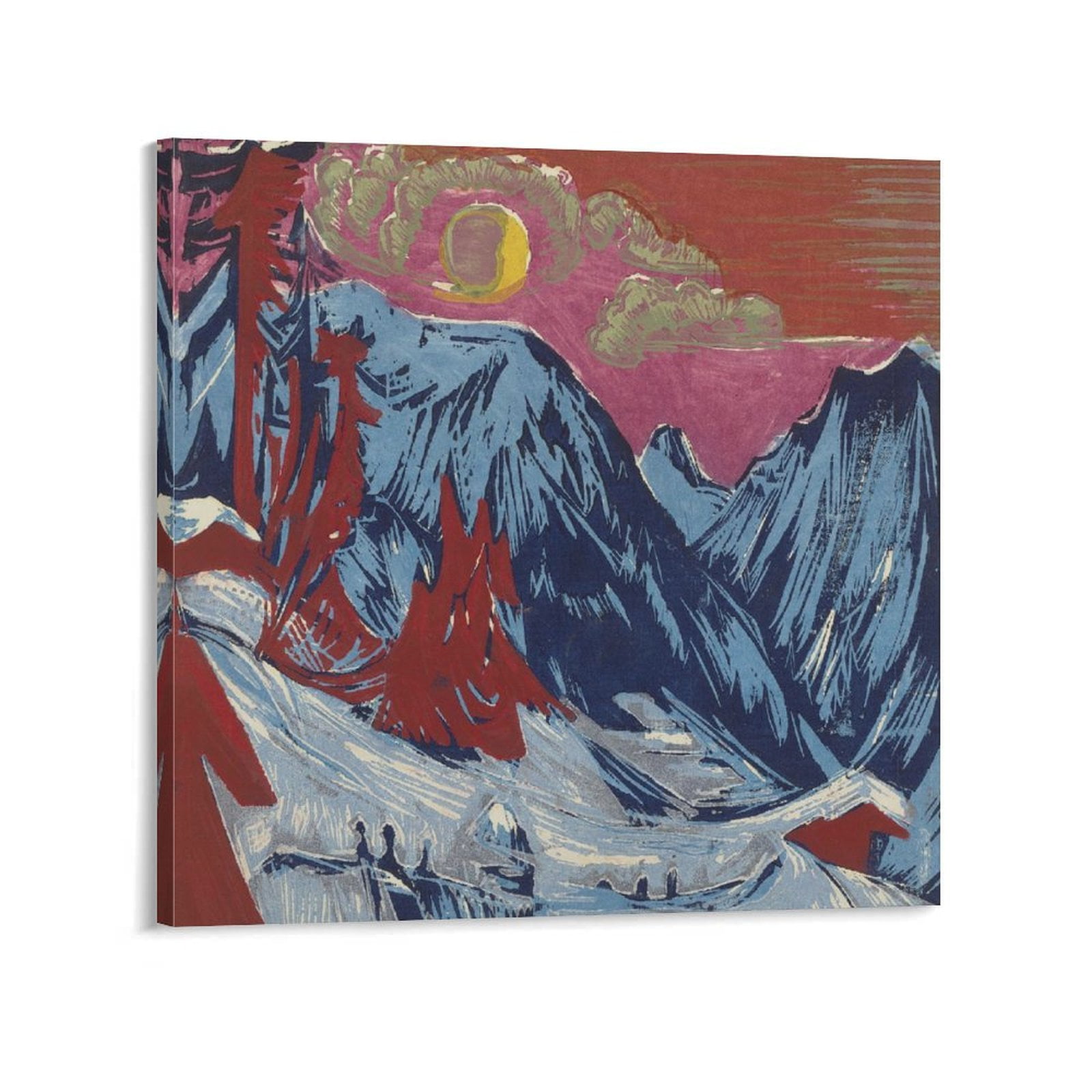 Expressionist Painters Ernst Ludwig Kirchner Mountains in Winter Poster ...
