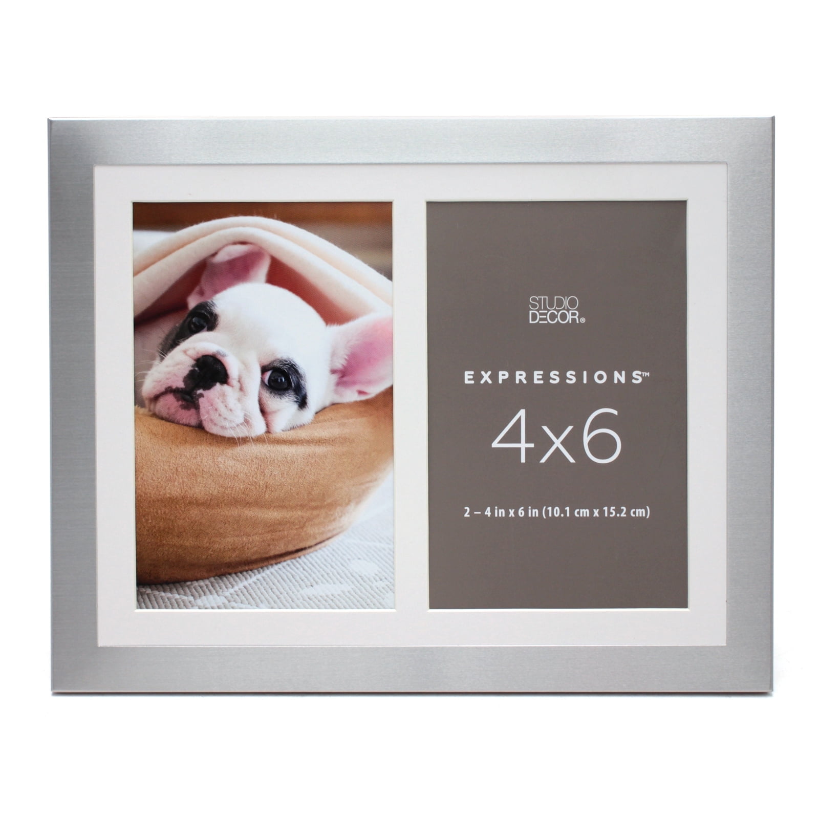 Expressions™ 2 Opening 4" x 6" Silver Collage Frame by Studio Décor ...