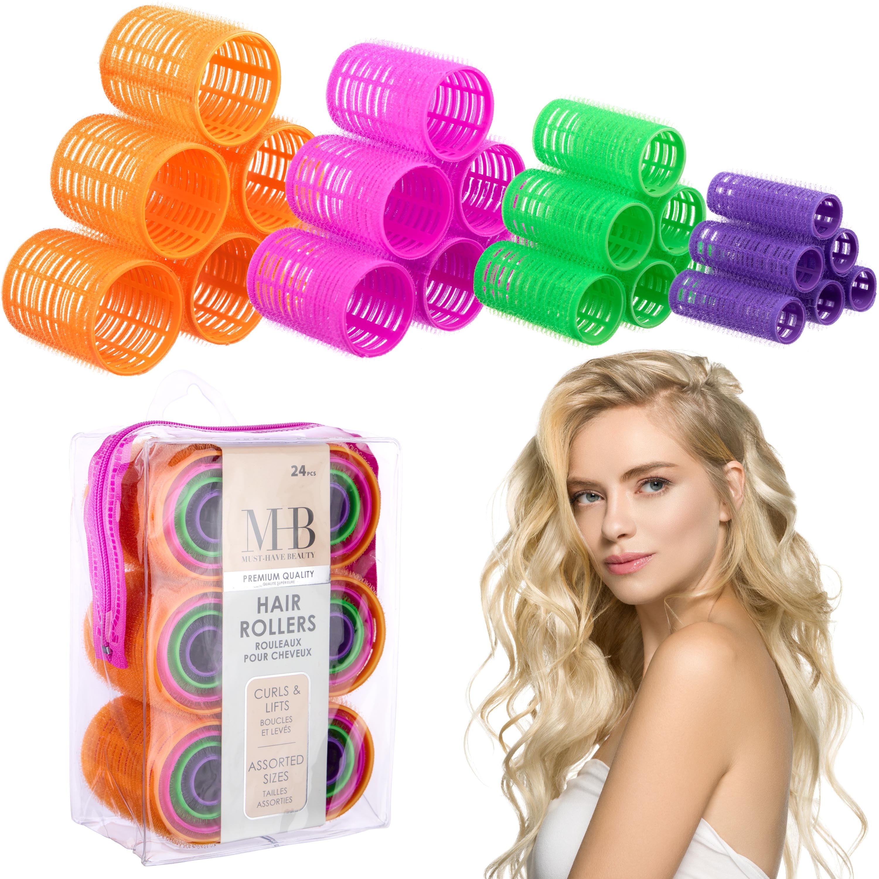 Expressions 24-Piece Regular Professional Plastic Self-Holding Hair ...