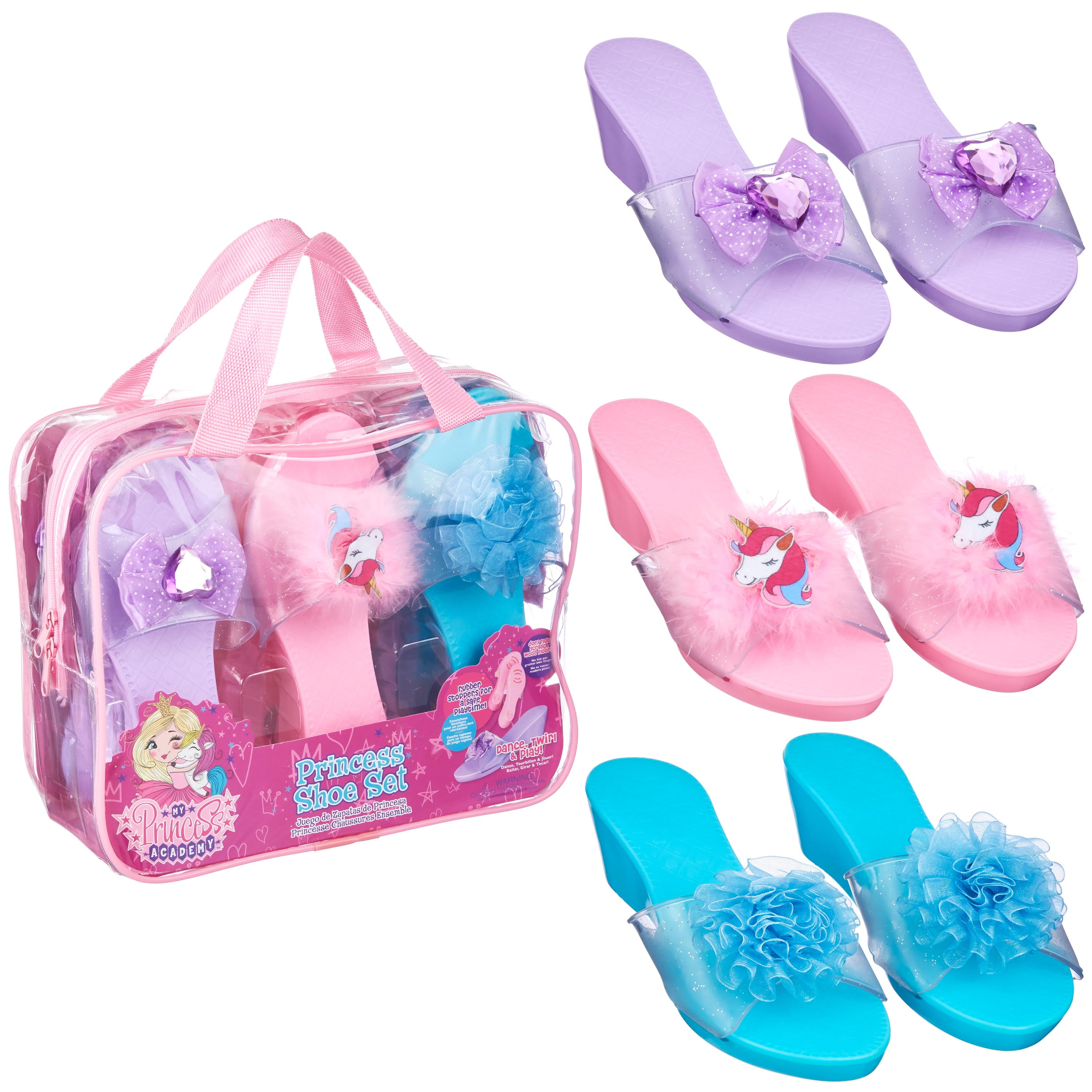 Expressions 3-Pack Toddler Size 7-10 Princess Dress-Up Shoe Expressions 3-Pack Toddler Size 7-10 Princess Dress-Up Shoe