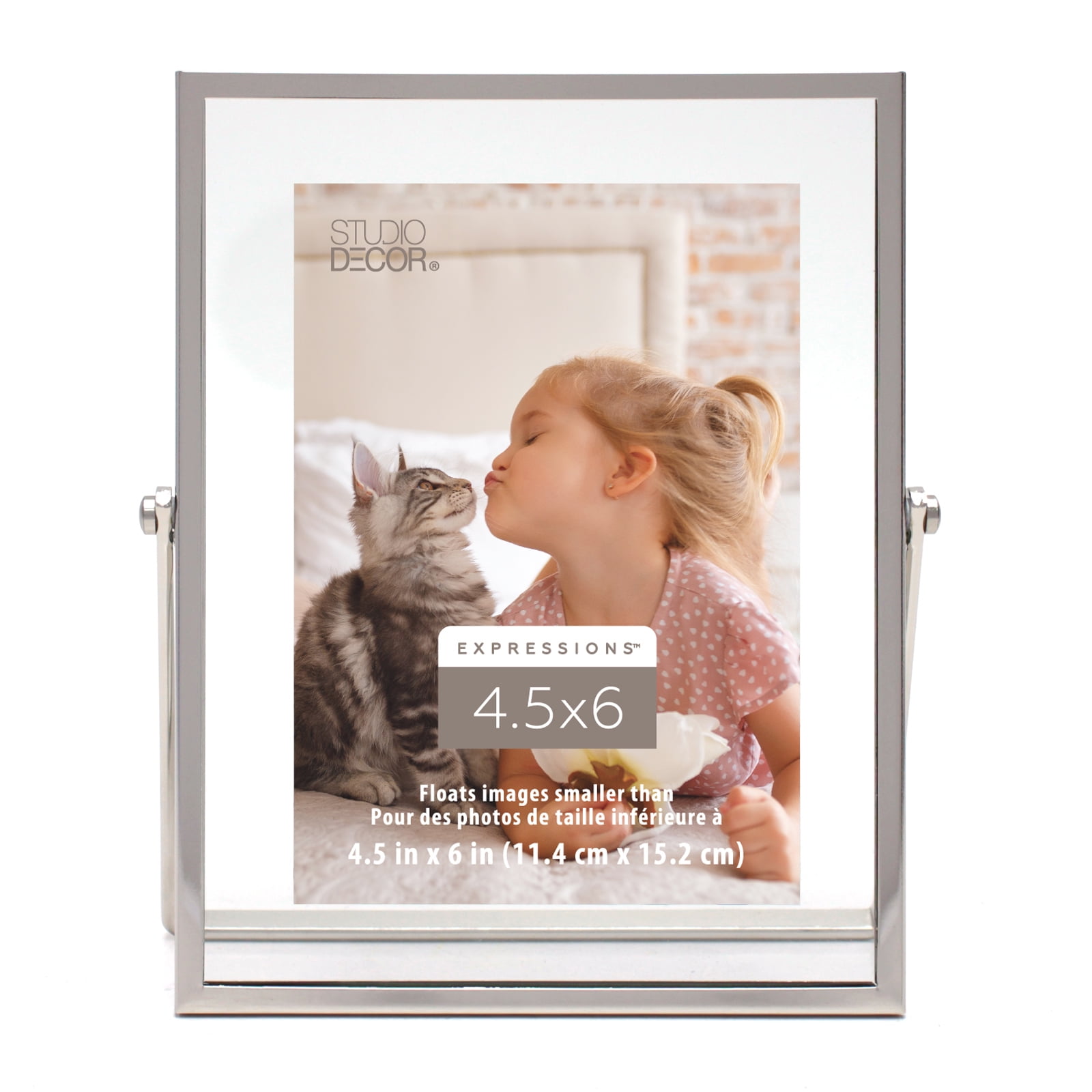 Expressions Silver Metal Tabletop Float Frame by Studio Decor - Walmart.com