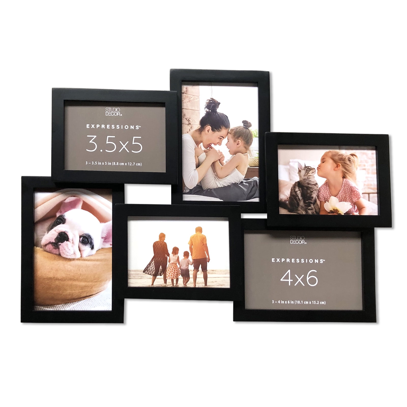 Expressions™ 6 Opening Black Collage Frame by Studio Décor® - Walmart.com