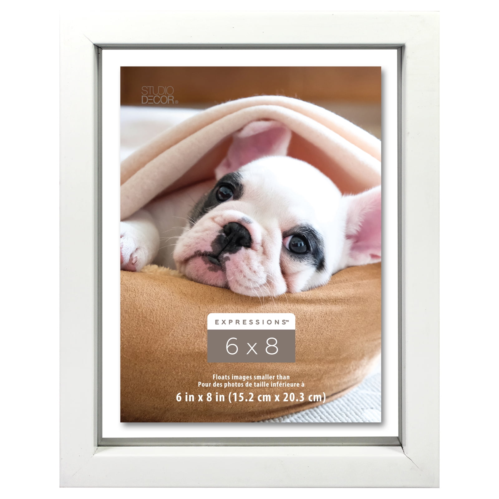 Expressions™ 6" x 8" White Float Frame by Studio Décor® - Walmart.com