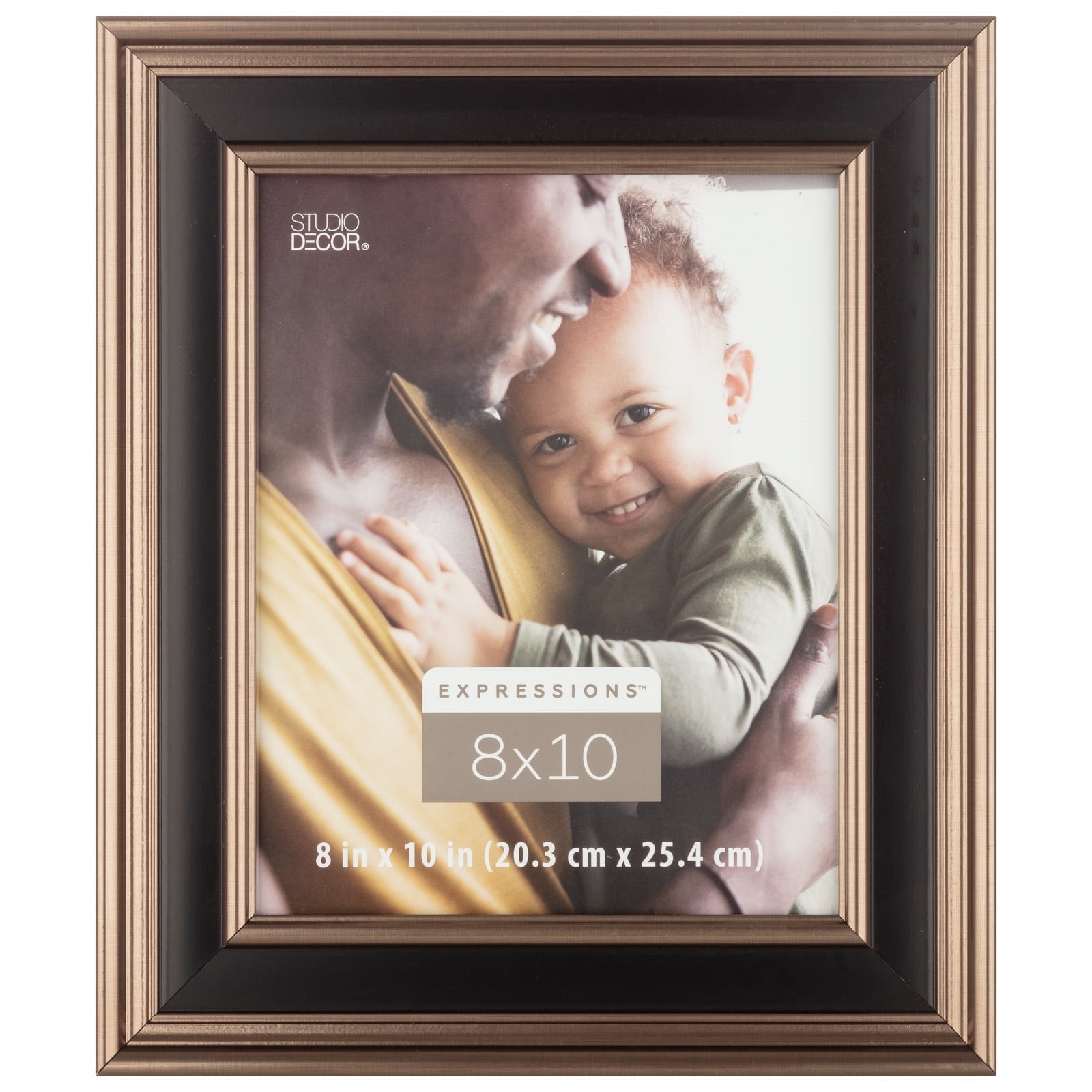 Expressions™ 8" x 10" Silver & Black Hampton Frame by Studio Décor ...