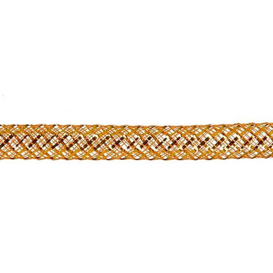 Expressions Mesh Tubing: Orange with Copper Metallic - Walmart.com
