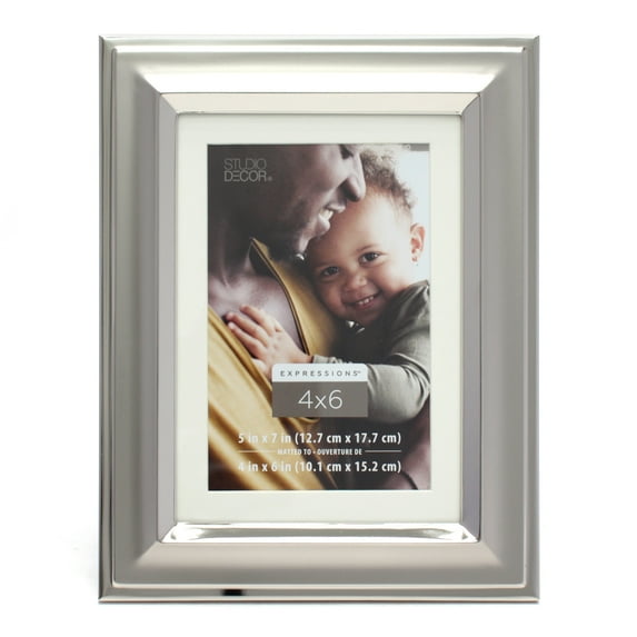 Expressions Silver Two Tone Frame with Mat by Studio Decor - Walmart.com