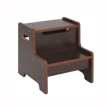 Two Step Stool - Oak Finish - Walmart.com